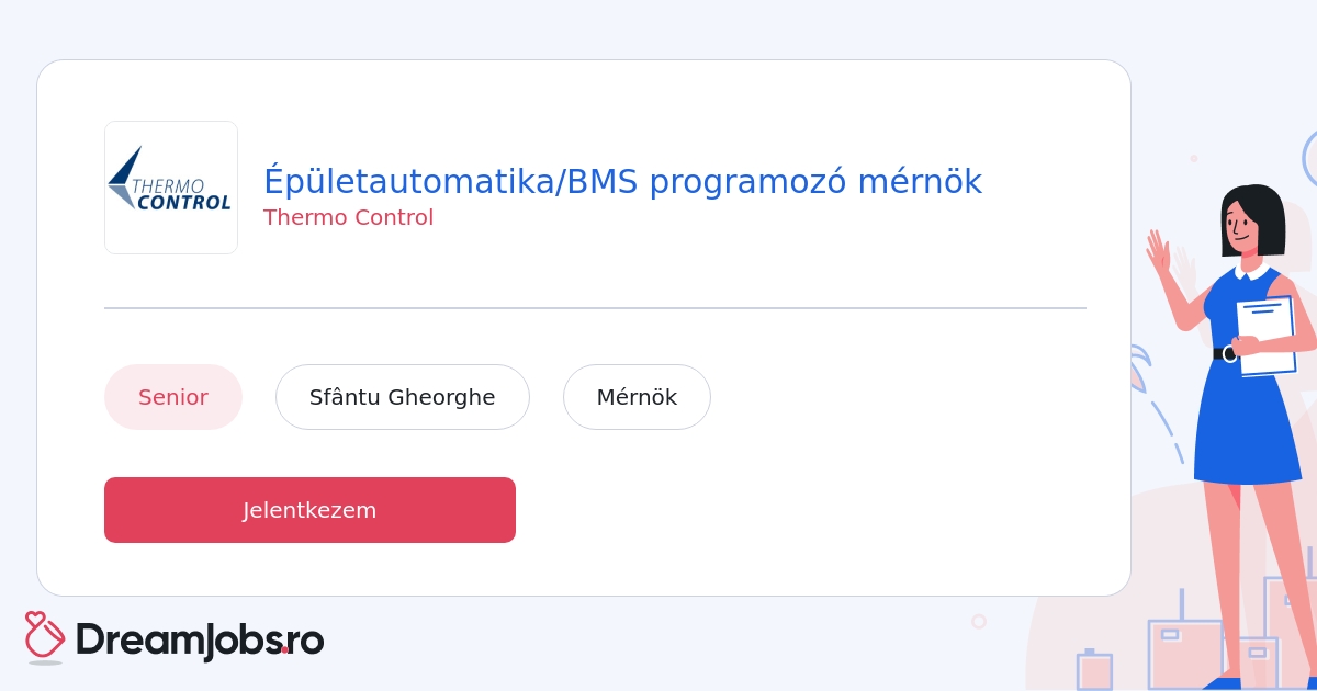 Épületautomatika/BMS programozó mérnök @ Thermo Control