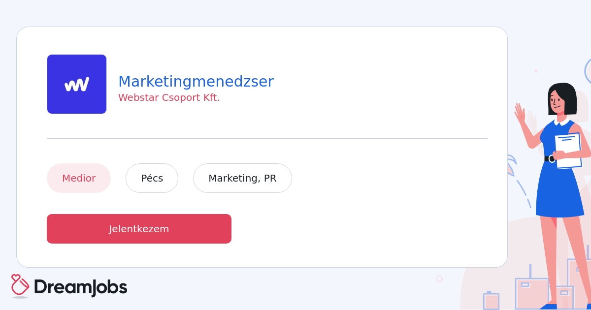 Marketingmenedzser @ Webstar Csoport Kft.